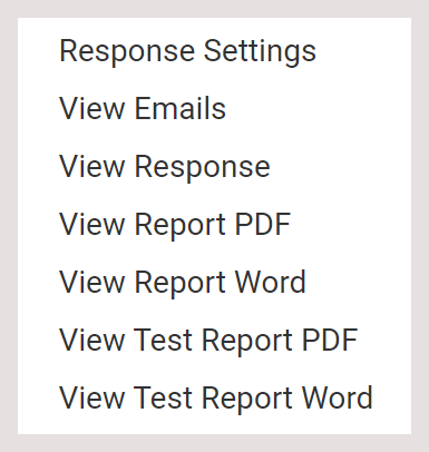 Response List – Brilliant Assessments