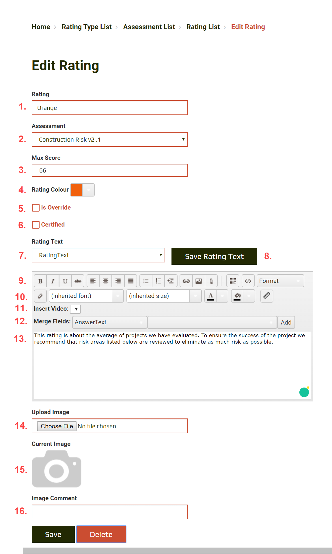 Ratings – Brilliant Assessments