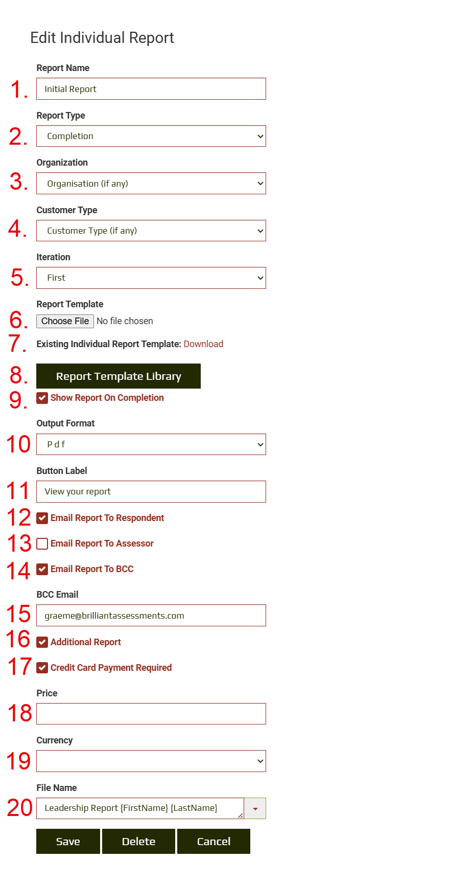 Assessment Feedback Reports – Brilliant Assessments