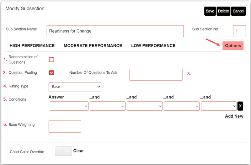 Add/Modify Sub-Sections – Brilliant Assessments Add/Modify Sub-Sections – Brilliant Assessments