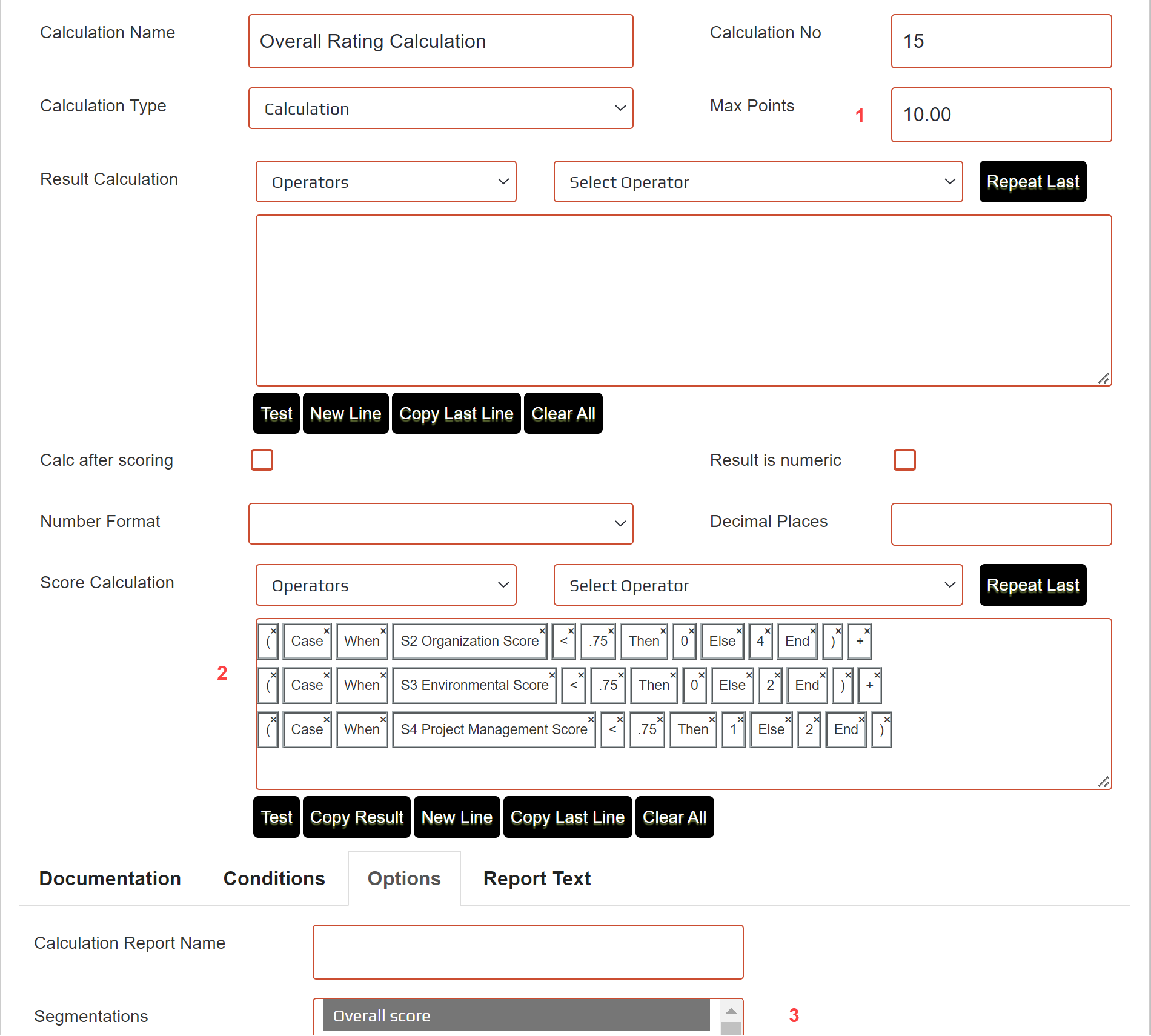 Showing Rating Text Based On Combinations Of Scores Brilliant 